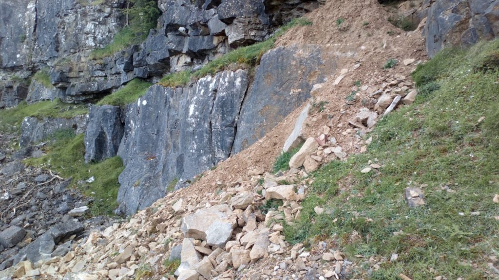 Cliff collapse near Lonely Shepherd, Clydach Gorge – South Wales ...